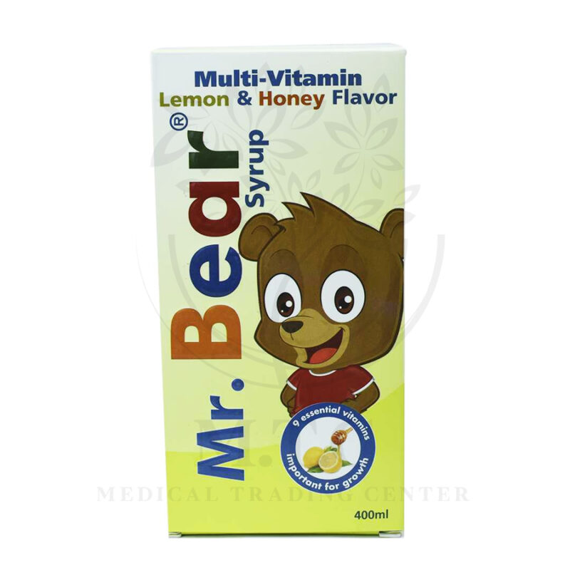 Mr. Bear Calcium multivitamine siroop met citroen-honing smaak - Medical Trading Center
